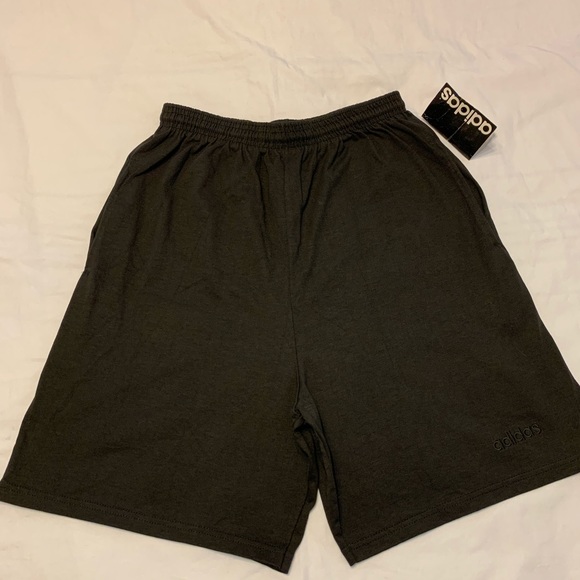 adidas | Shorts | Vtg New Adidas Black Lex Shorts Spell Out Logo Xl ...
